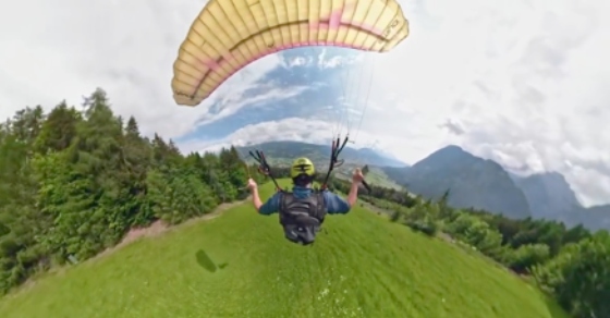 Can You Believe This Unique View from Flying Through a Field?