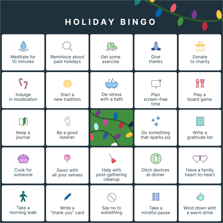 Holiday Bingo Challenge