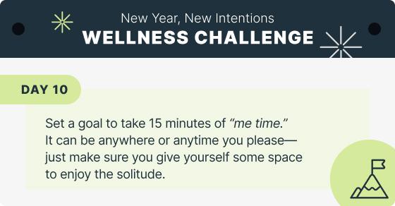 New Year, New Intentions Wellness Challenge: Alone Time