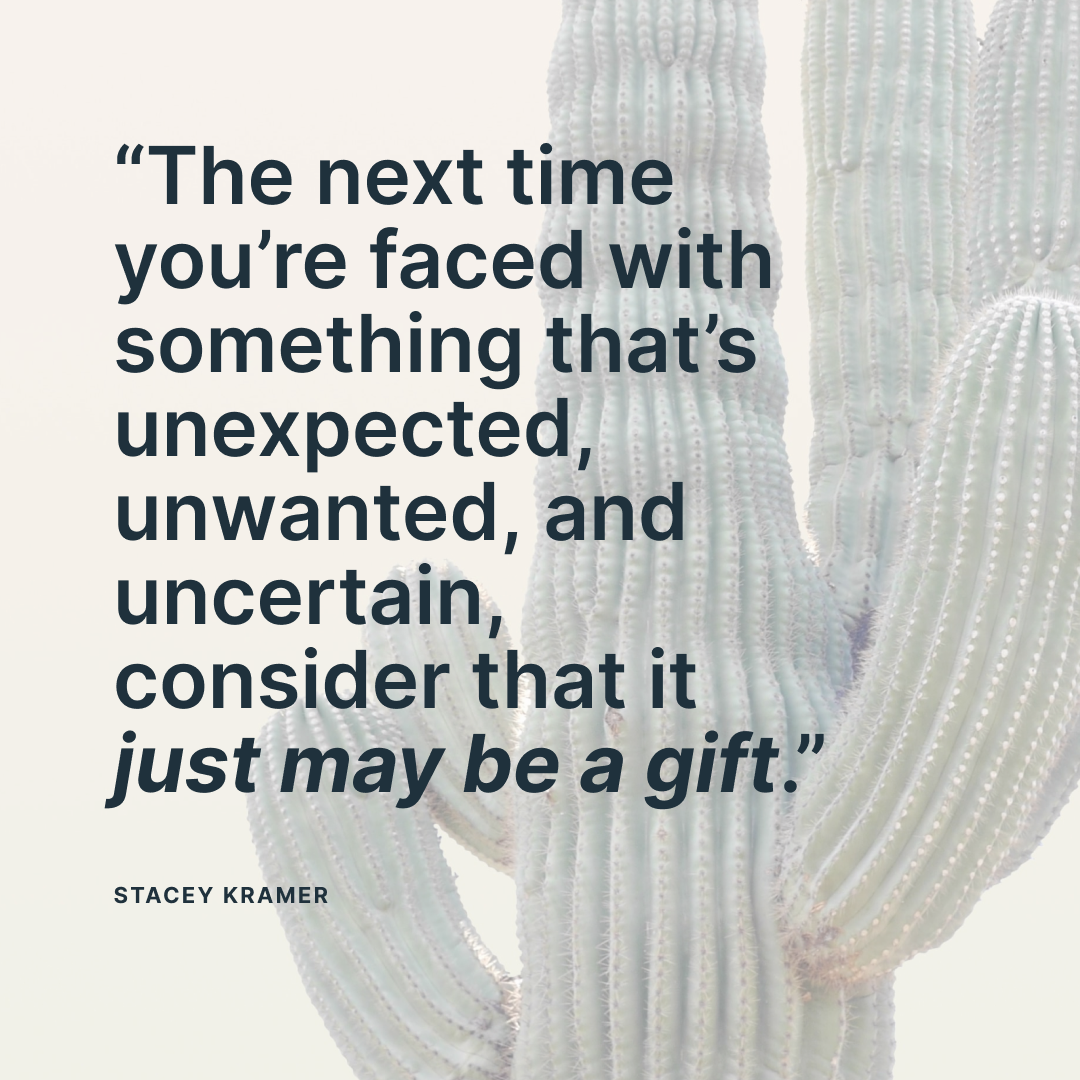 Why You Should Take the Unexpected in Stride - Stacey Kramer